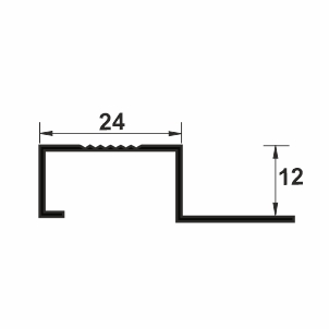 Protectie din inox pentru trepte ceramice - ITC120